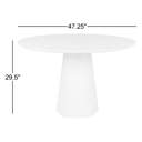 Urbia Modern Brazilian Mona Wooden Top Round Dining Table | Perigold